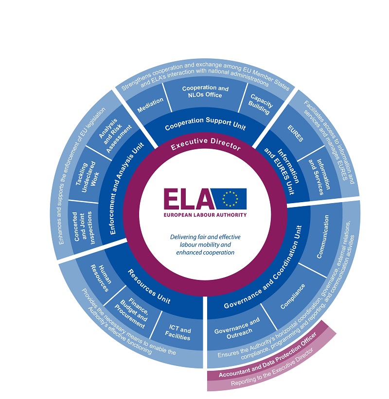 organizational chart ELA 2022 | European Labour Authority